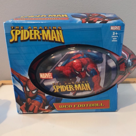 Marvel | Toys | Marvel Spiderman Web Football Red And Black New | Poshmark